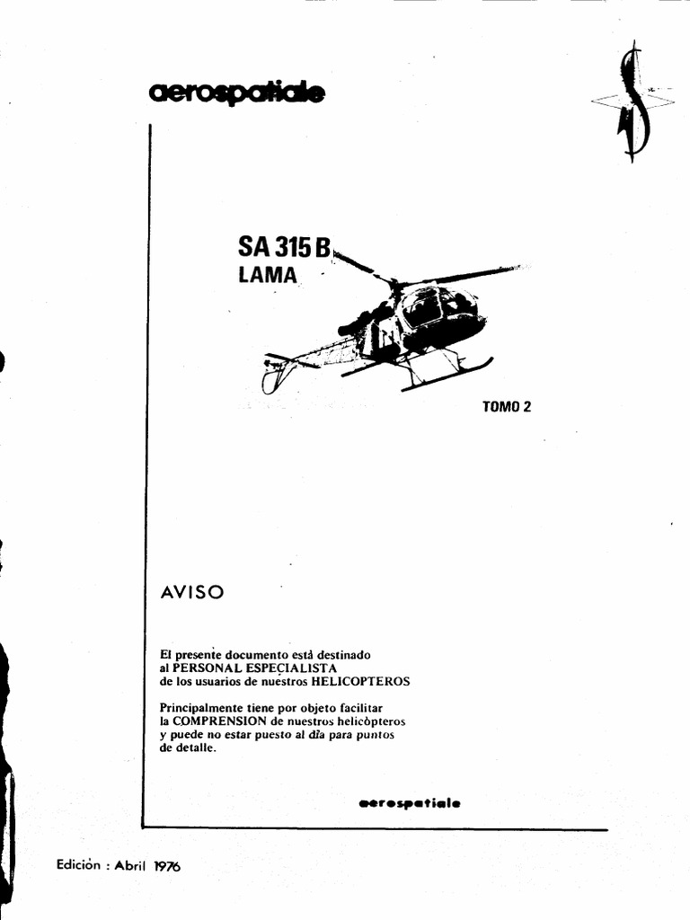 Lama Sa 315 - B - Tome 2 | PDF