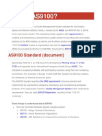 AS9100 Rev D All in One Sample | PDF | Quality Management System | Audit
