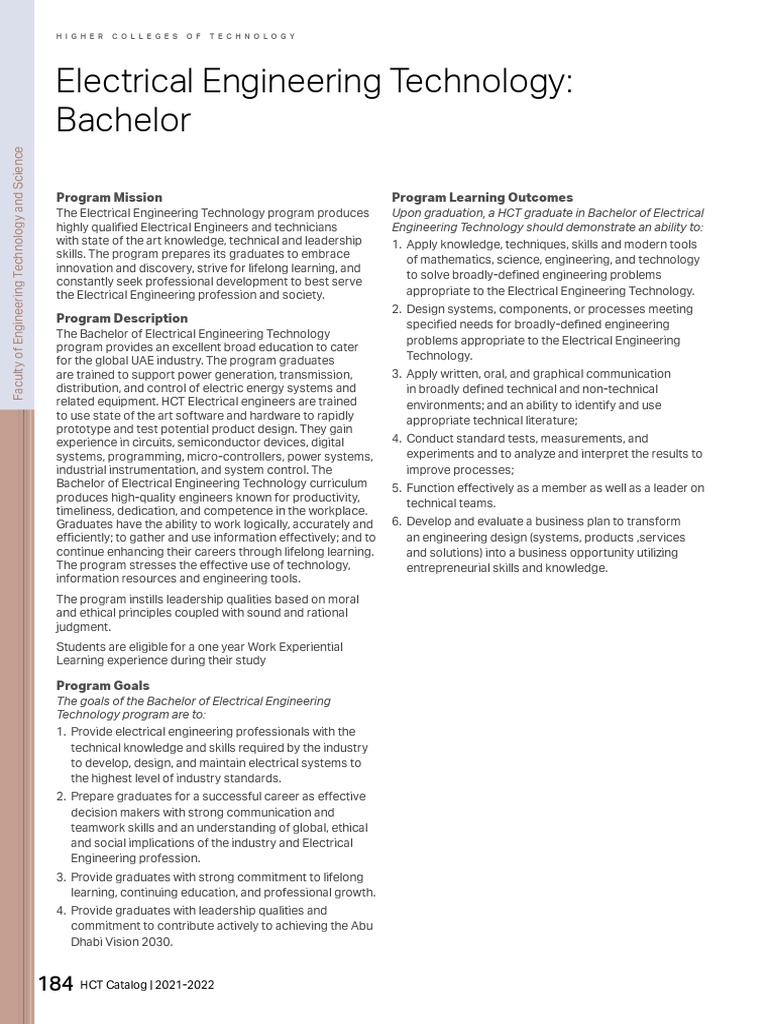 HCT Catalogue 2021-2022 30aug | Download Free PDF | Engineering | Electrical Engineering