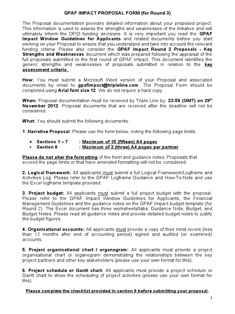 Proposed Project Proposal | PDF | Millennium Development Goals | Disability