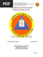 Programa Escolar de Proteccion Civil 2023-2024 | PDF | Defensa Civil | Riesgo