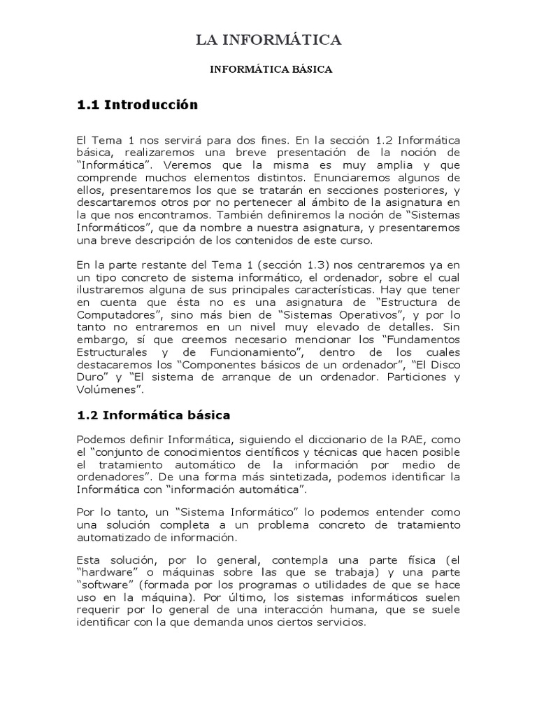 Documento Informativo | PDF | Almacenamiento de datos de la computadora ...