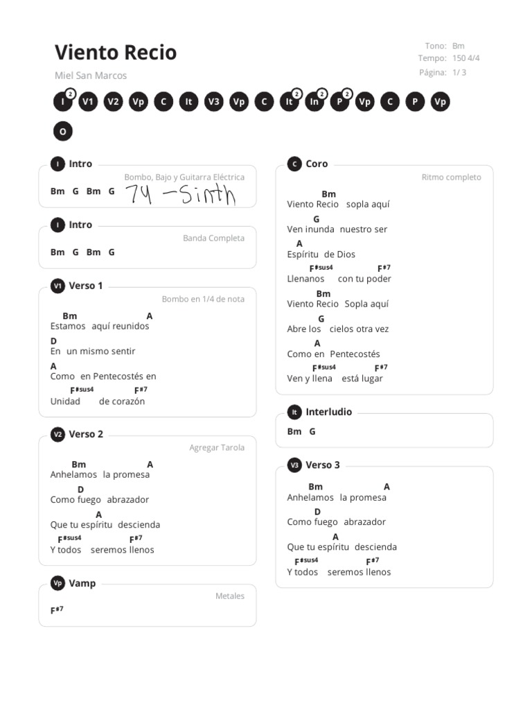 Viento Recio-Miel San Marcos-Pentecostes - BM | PDF | Formas musicales