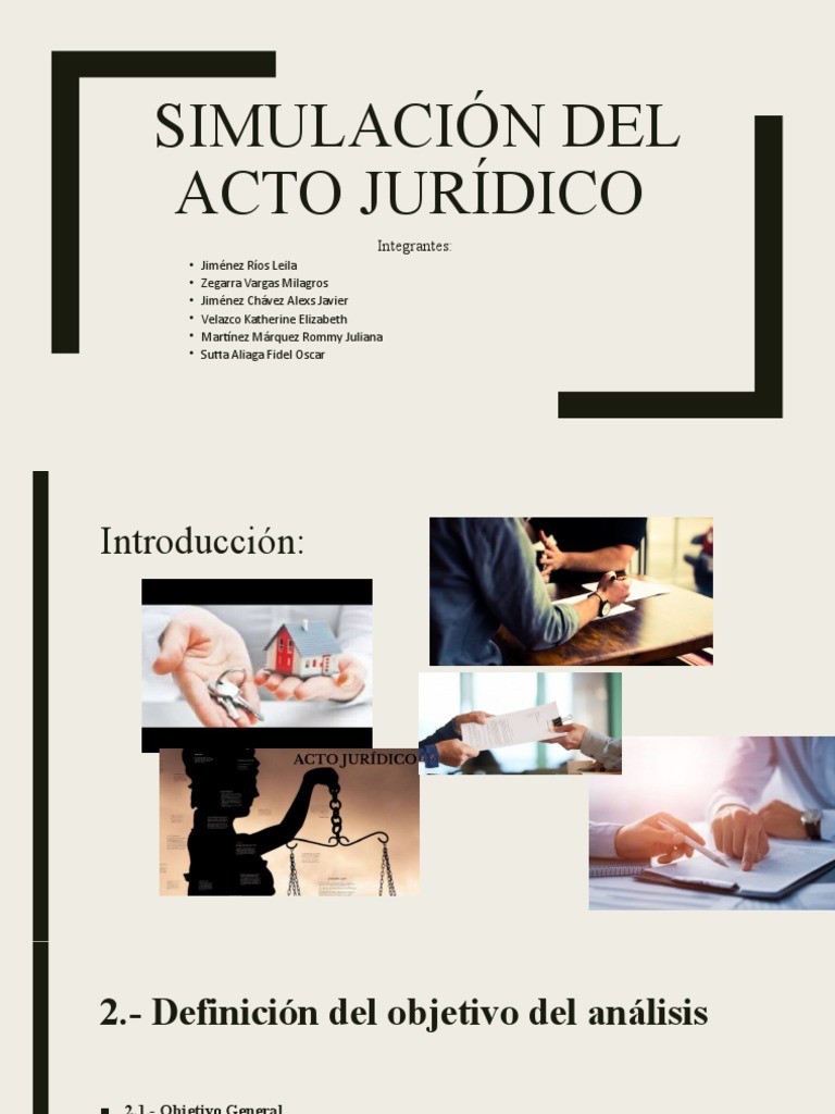Simulación Del Acto Jurídico | PDF
