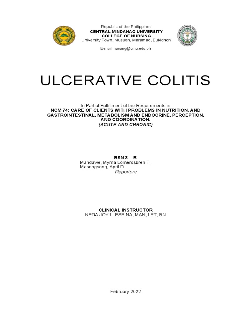 Ulcerative Colitis | Download Free PDF | Ulcerative Colitis ...
