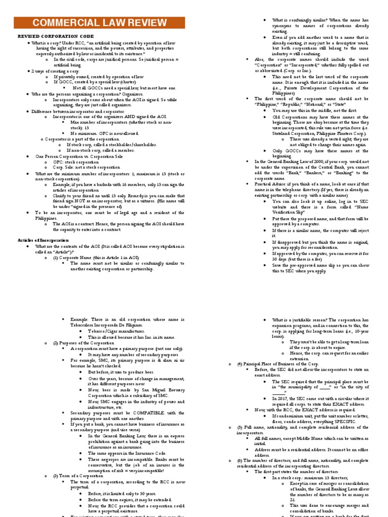 commercial-law-review-finals-notes-pdf-stocks-dividend