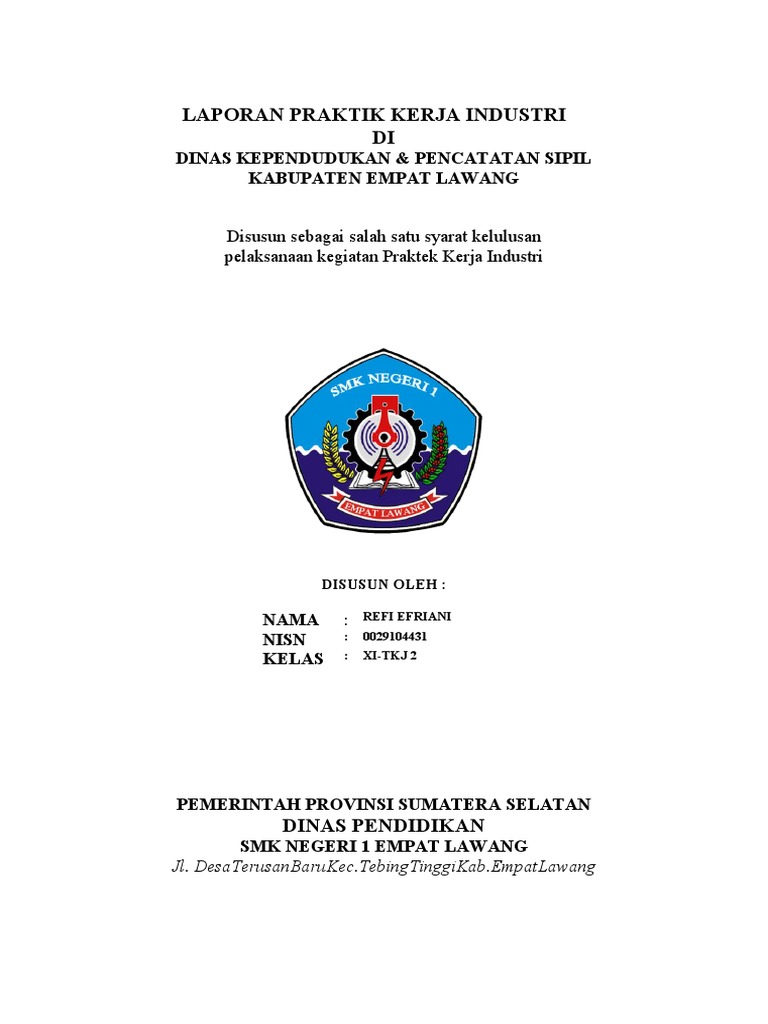 Contoh Laporan Prakerin | PDF | Bisnis