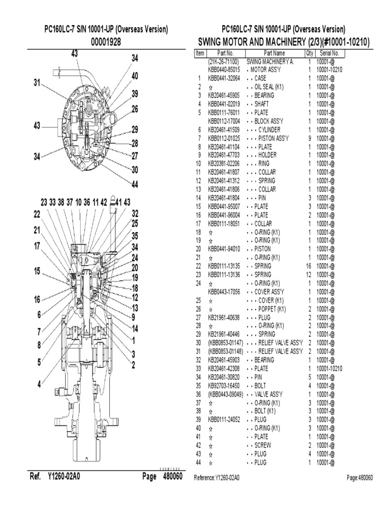 Swing Motor and Machinery 2 3 | PDF | Piston | Internal Combustion Engine