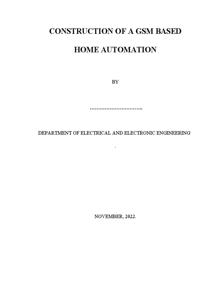 Gsm Based Home Automation System Pdf Transformer Inductor
