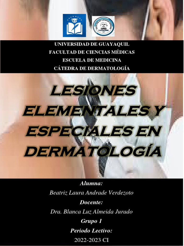 Lesiones Elementales y Especiales en Dermatologia | PDF | Piel ...