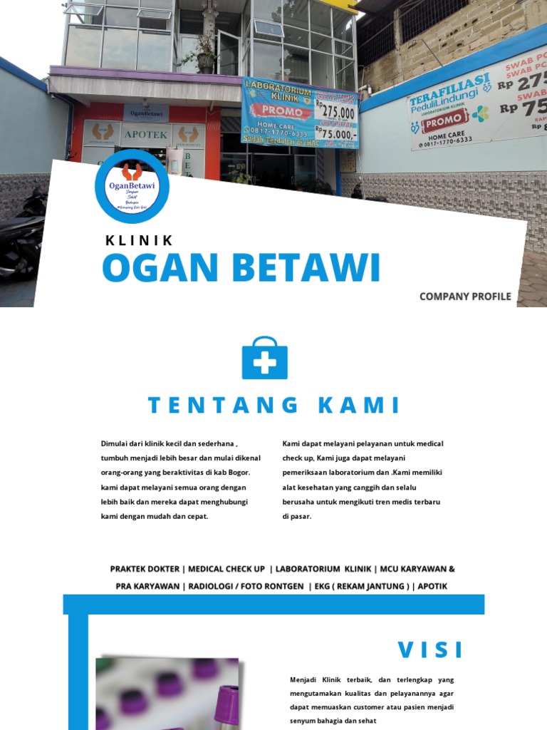 Compro Klinik OganBetawi - 2022 | PDF | Kesehatan Holistik