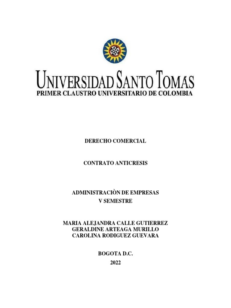 Qué Es El Contrato Anticresis NUEVO | PDF | Pagos | Propiedad