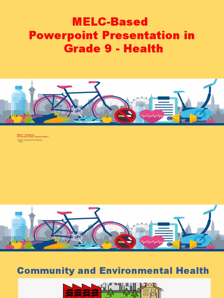 MELC-based PPT in Grade 9 - Health (Week1) | PDF