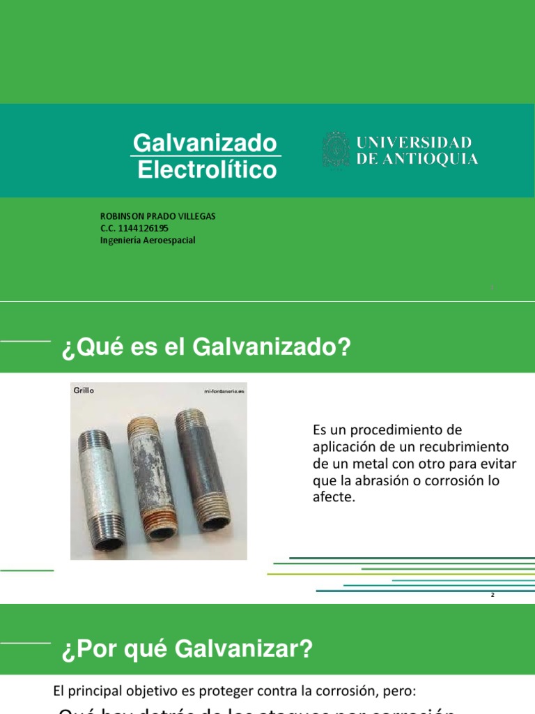 Proceso de Galvanizado Electrolítico | PDF | Rieles | Química