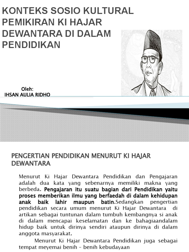 Pendidikan dan Sosio-Kultural KHD | PDF