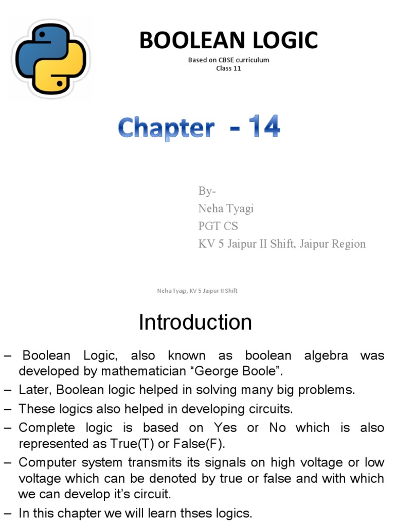 Chapter 14 Engboolean Logic | PDF | Logic Gate | Boolean Algebra