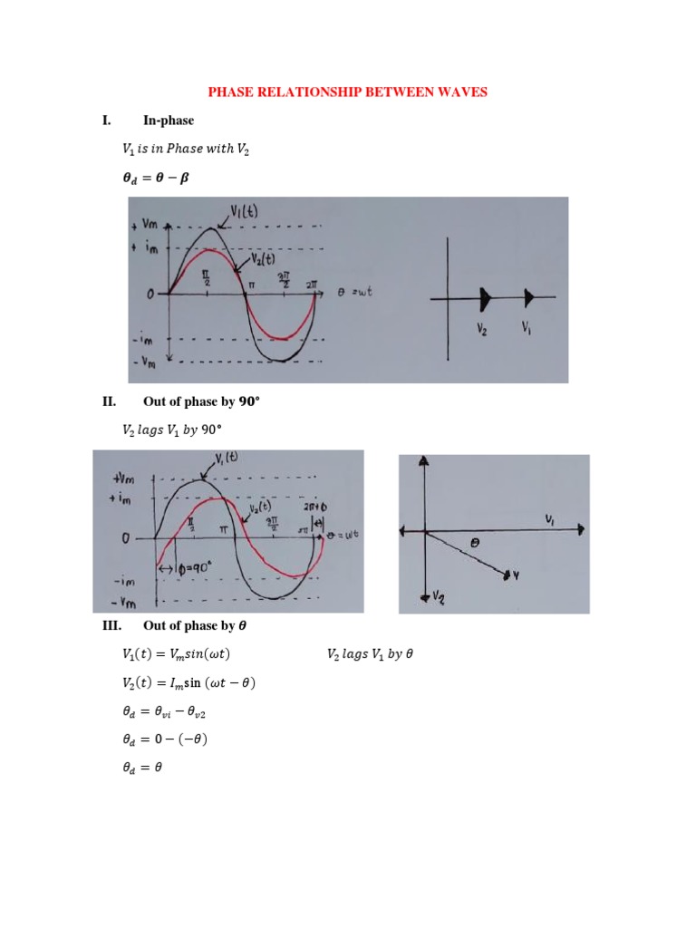 Phase Relationships in AC Circuits | PDF | Electrical Network | Voltage