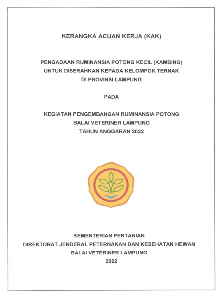 A. Kak Pengadaan Kambing | PDF