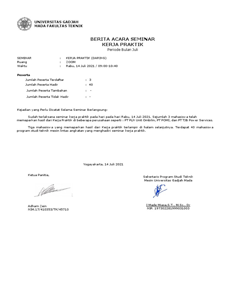 BA KP 14 Juli 2021 | PDF
