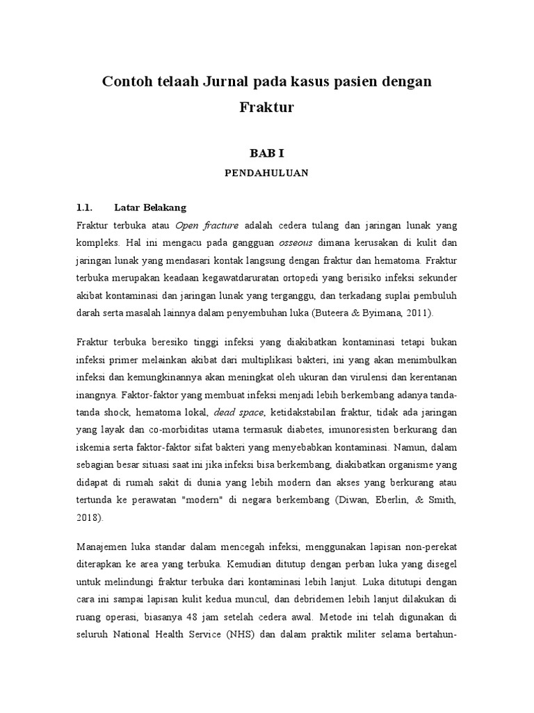 MAKALAH PICOT NPWT - Contoh Telaah Jurnal | PDF | Sains & Matematika