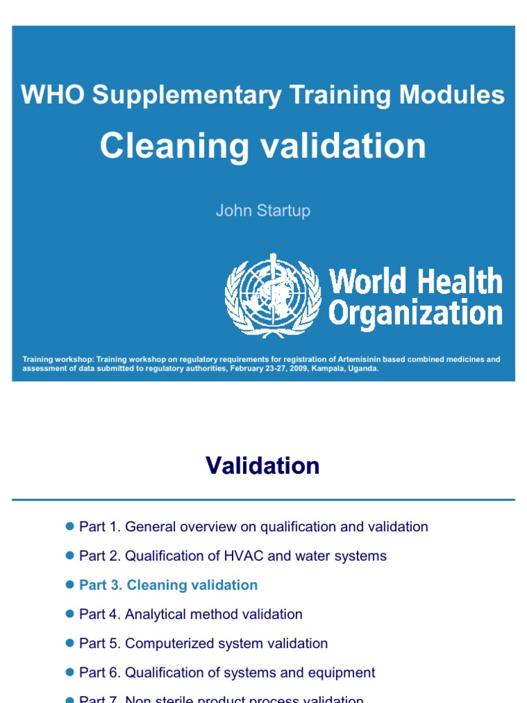2 1b - Cleaning Validation | PDF | Verification And Validation ...