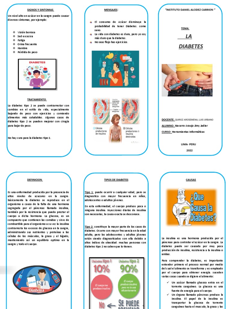 5MFT51-56 - Navarro Araujo Jimy Jadier - Triptico. | PDF | Diabetes ...