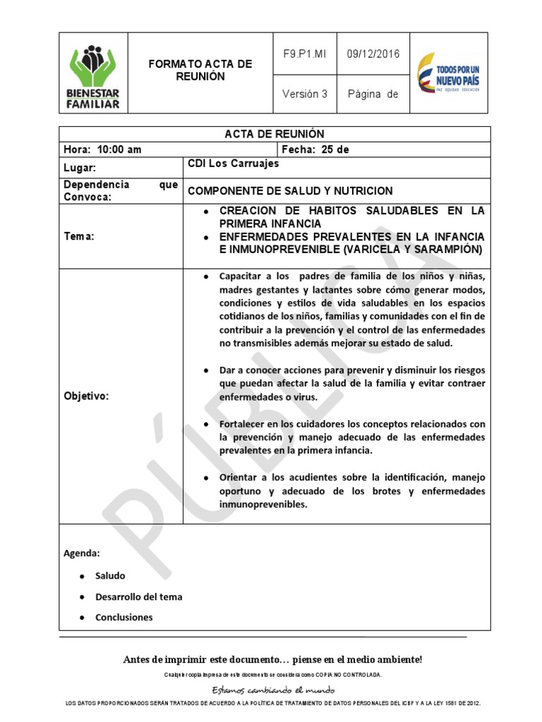 Acta Estilos de Vida Saludable - 2021 | PDF | Vida | Odontología