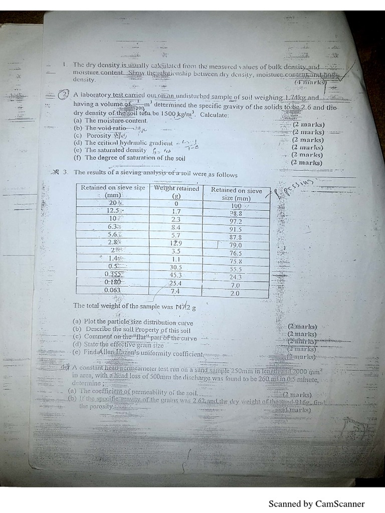 Soil Qns | PDF