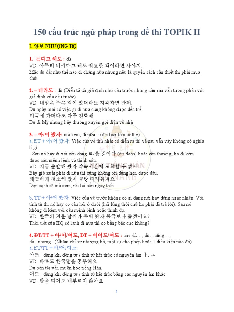 150 cấu trúc ngữ pháp Topik II | PDF