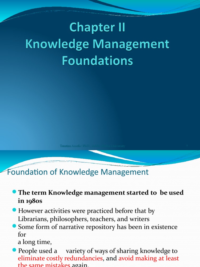 Chapter 2-Knowledge Management | PDF | Knowledge Management | Tacit Knowledge