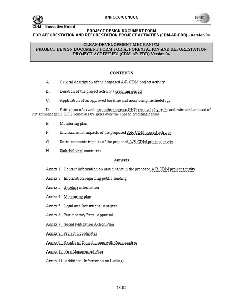 PDD+of+Humbo+project | PDF | Clean Development Mechanism | Natural ...