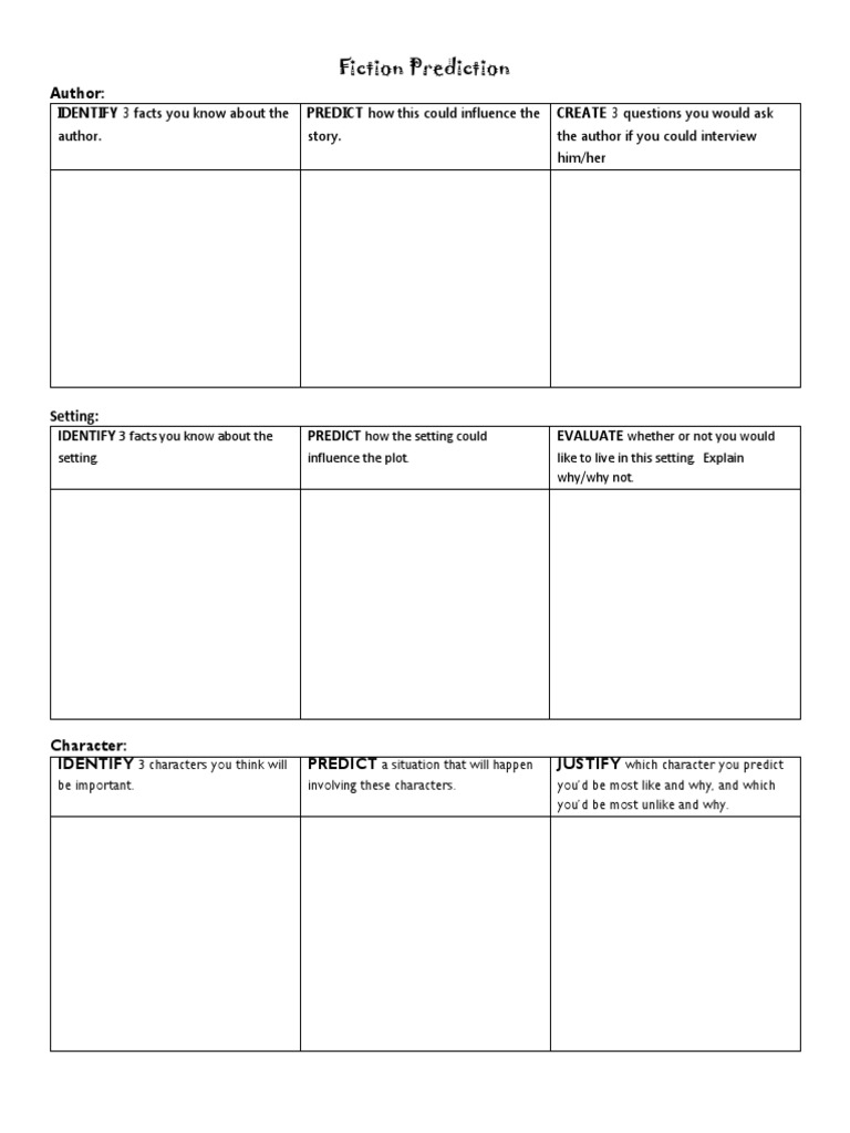 Fiction-Prediction Book | PDF