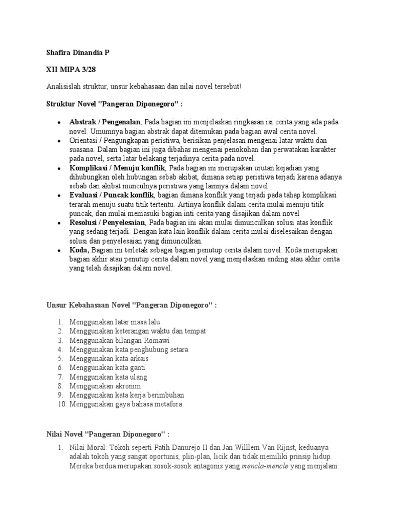 Analisis Pangeran Diponegoro, Bind | PDF