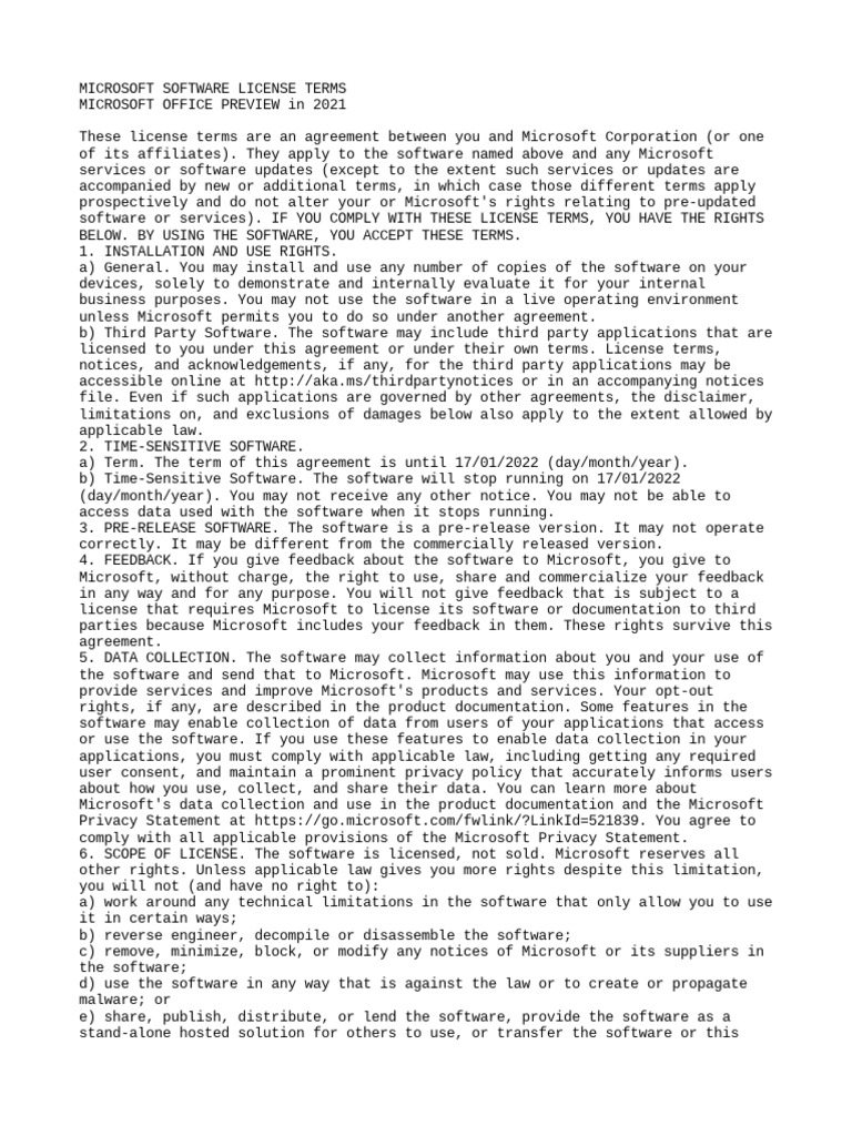 ClientPreview Eula | PDF