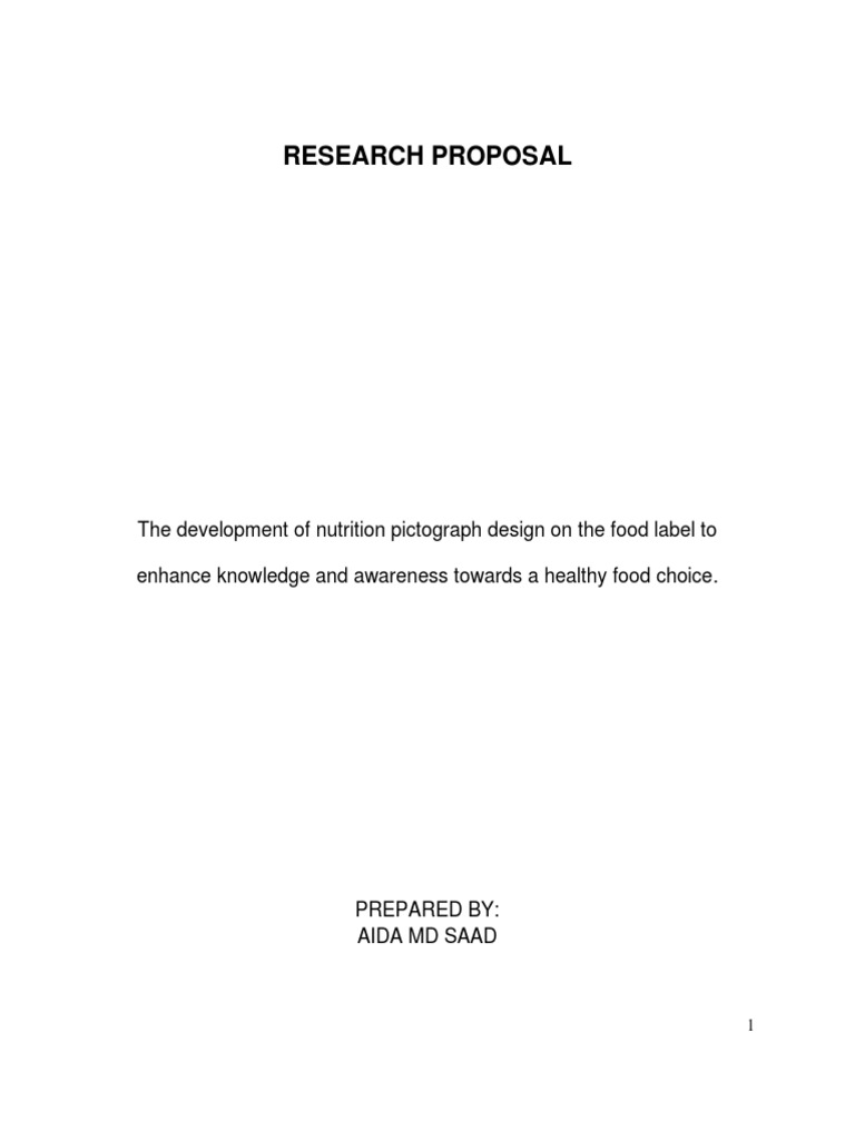 1 Sample Research Proposal Aida | PDF