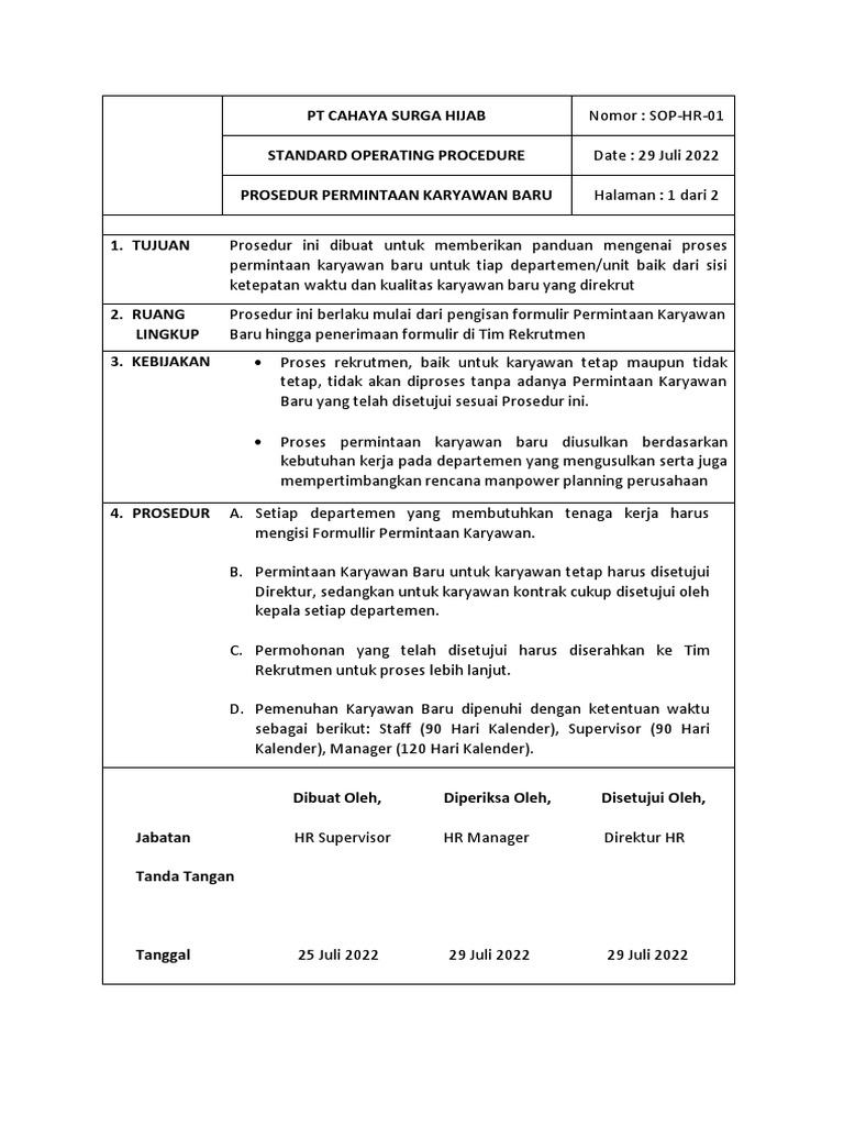 Safira Azka - M.70SDM01.059.2 - Melakukan Administrasi Penerapan Kebijakan MSDM | PDF