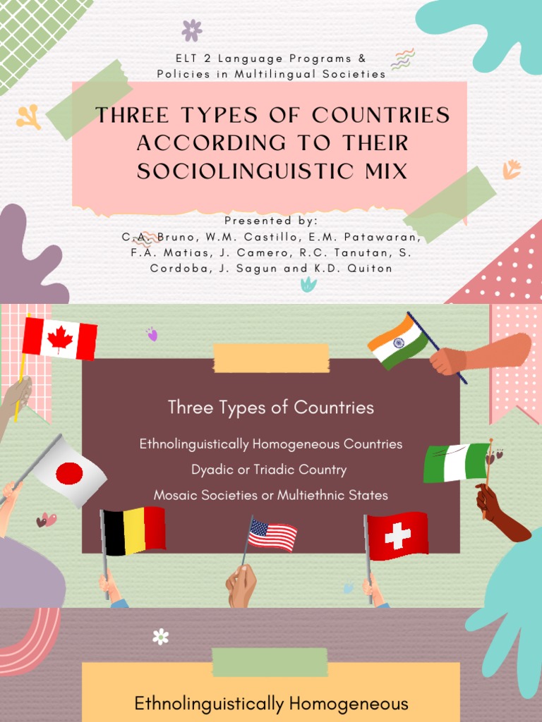 Types of Countries by Sociolinguistic Mix | PDF