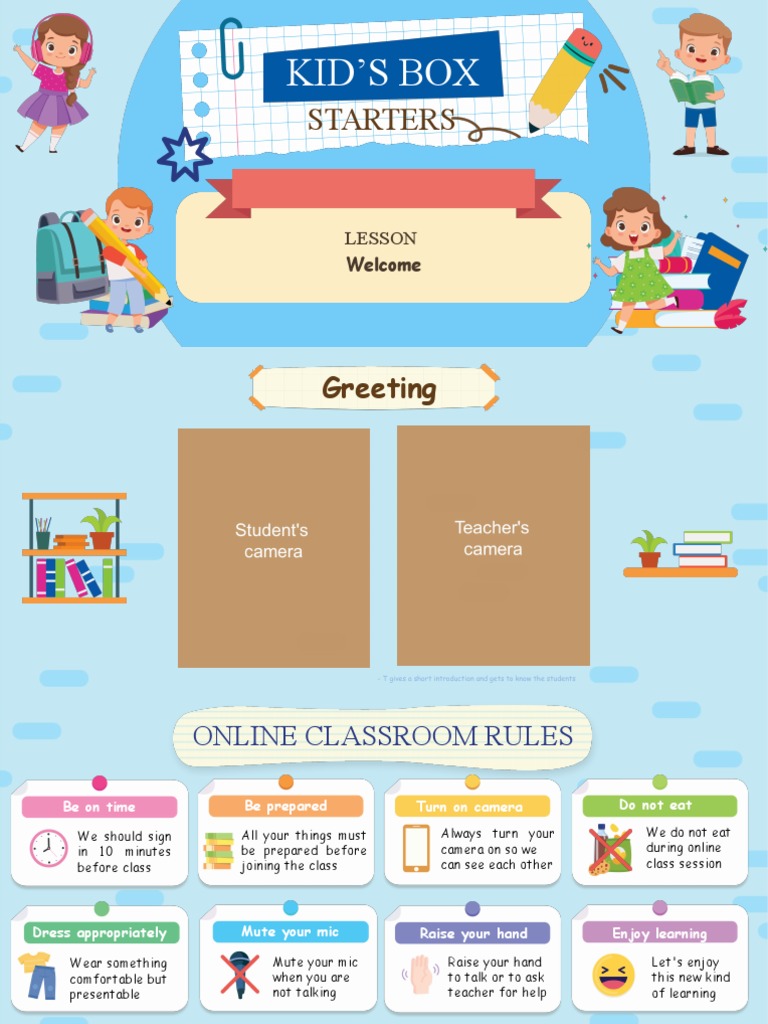 Kids Box Starters Welcome Lesson | PDF