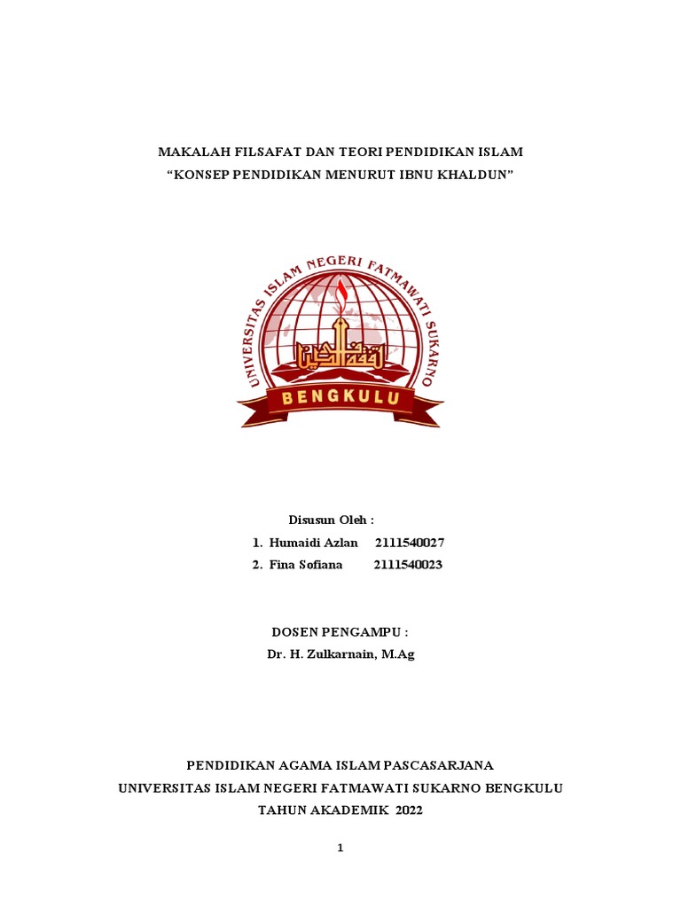 Konsep Pendidikan Menurut Ibnu Khaldun | PDF