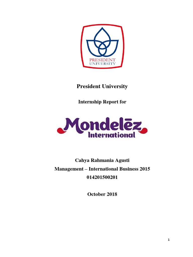 Mondelez Indonesia Internship Report | PDF | Mondelez International ...