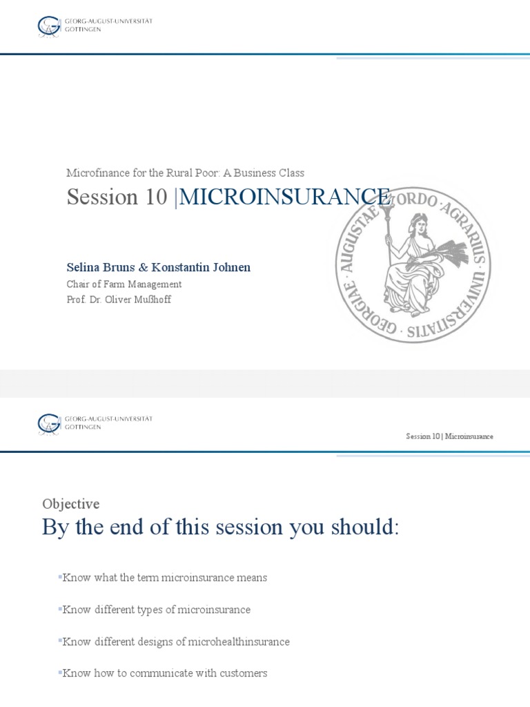 Understanding Microinsurance Basics | PDF | Microfinance | Insurance
