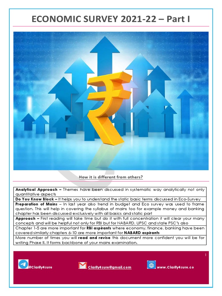 Eco Survey Part1 Lyst7995 Pdf Quantitative Easing Government