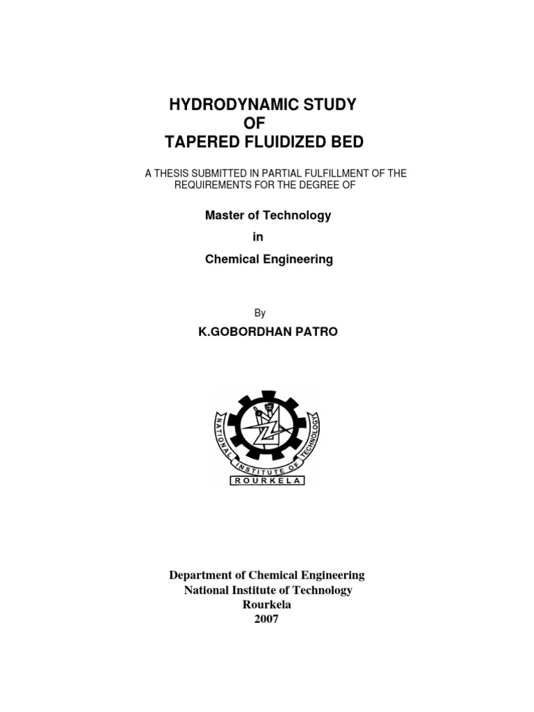 Hydrodynamic Study of Tapered BED | Download Free PDF | Fluidization ...