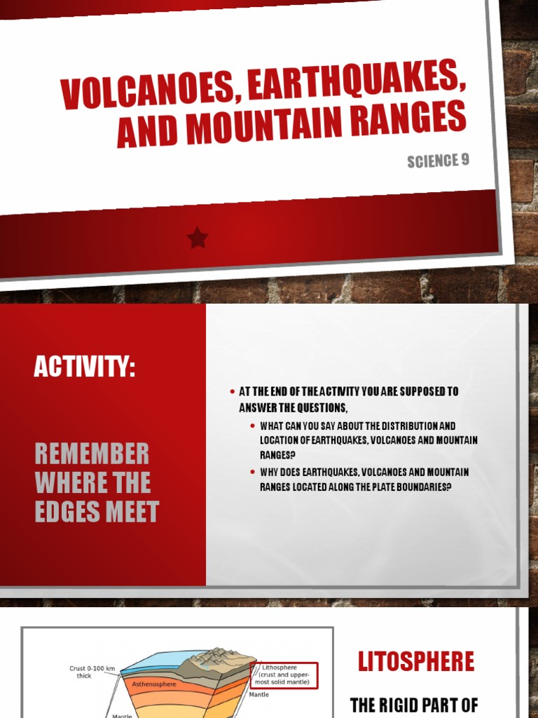 Volcanoes, Earthquakes, and Mountain Ranges | PDF