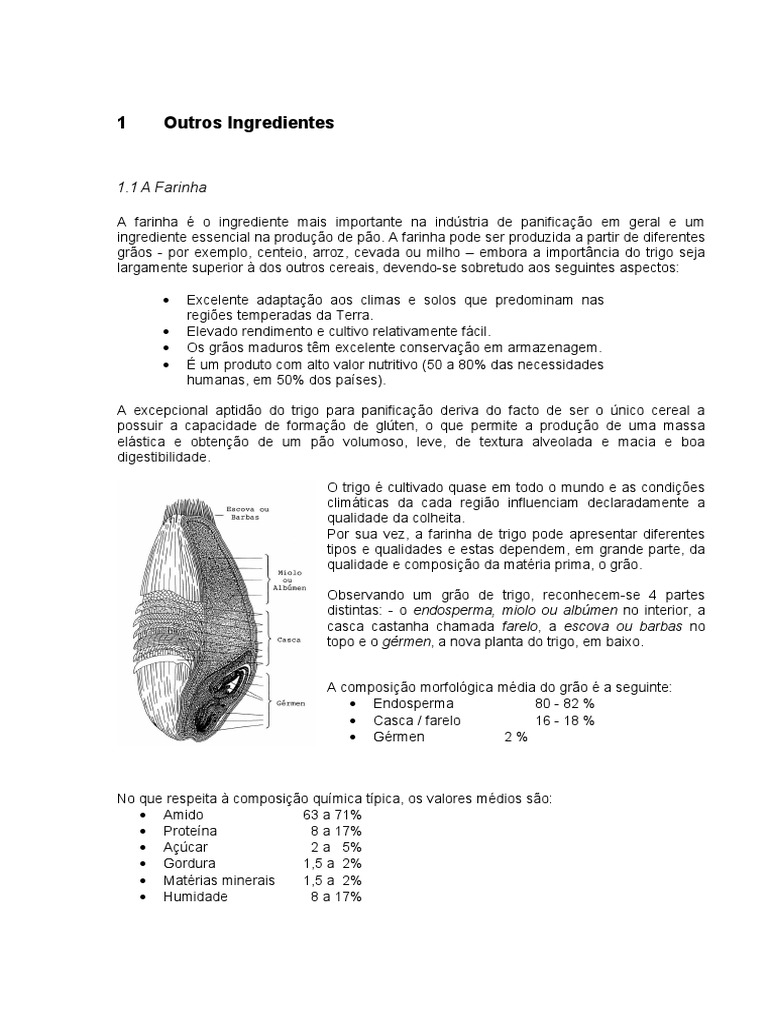 Tec Panificação - BI's B | PDF | Pães | Cereais Tec Panificação - BI's B | PDF | Pães | Cereais