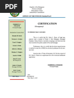 Certificate of Solo Parent | PDF