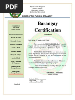 Barangay Clearance Sample | PDF | Taxes | Philippines