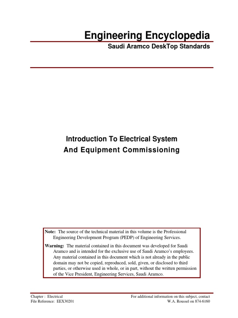 EEX30201 Electrical System Commissioning | PDF | Power Supply ...