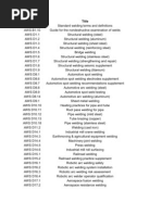 American Welding Society Standards | PDF | Welding | Construction