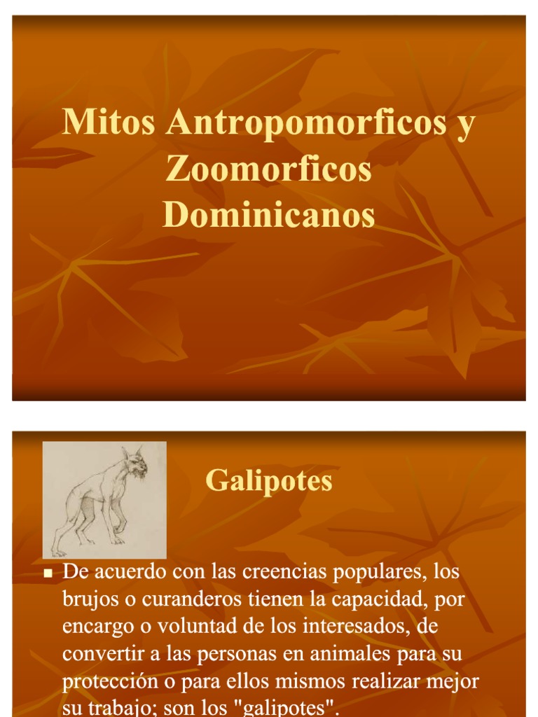 Mitos Antropomorficos y Zoomorficos Dominicanos | PDF